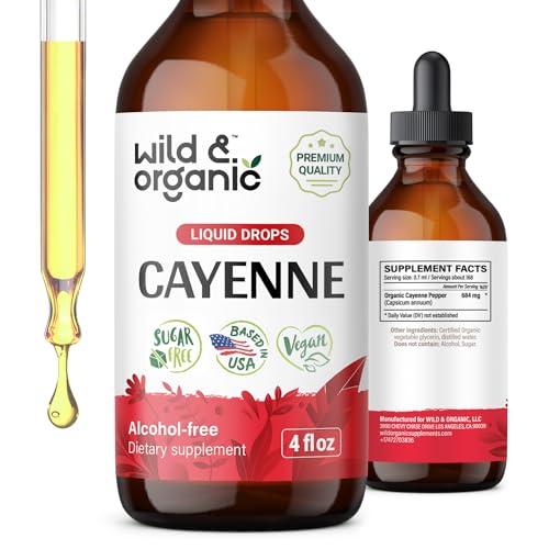 Wild & Organic cayenne pepper drops for cooking