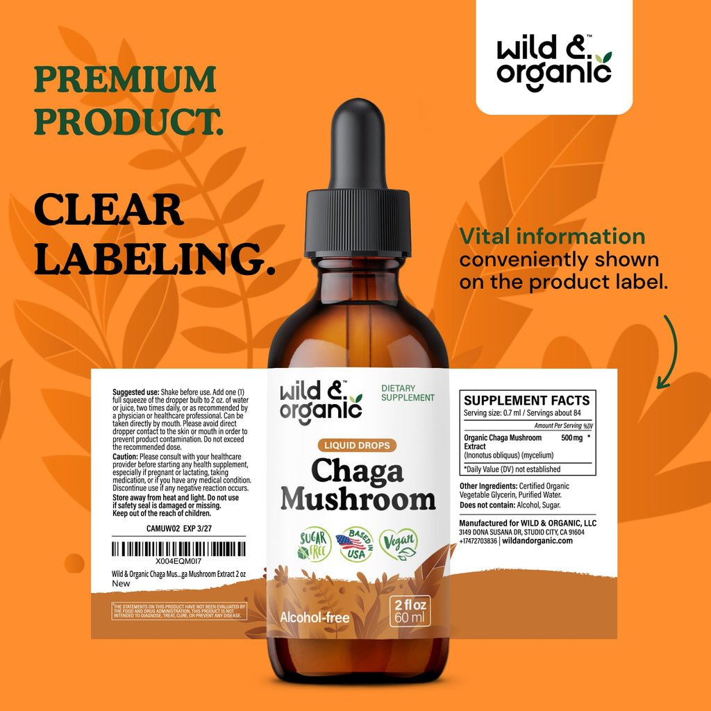 wild & organic chaga for immune support