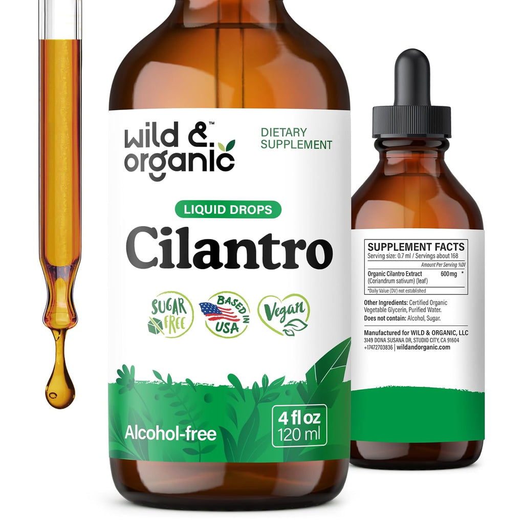 Wild & Organic cilantro tincture benefits