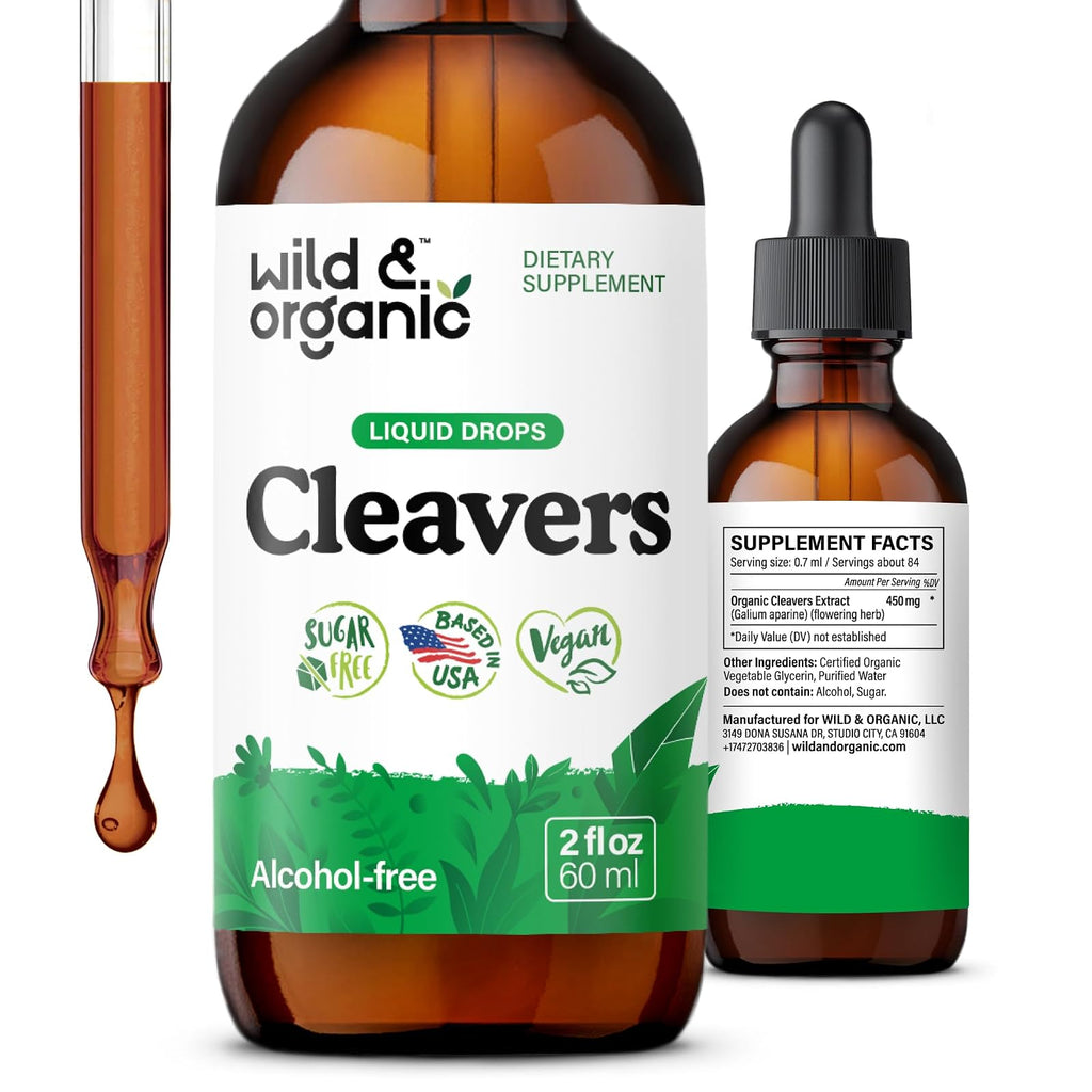 Wild & Organic Cleavers detox drops