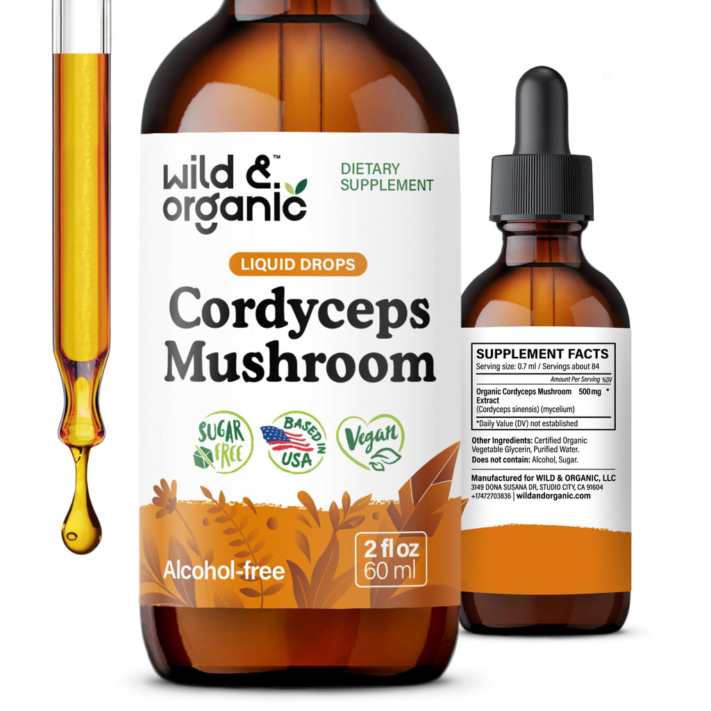 Wild organic cordyceps mushroom capsules