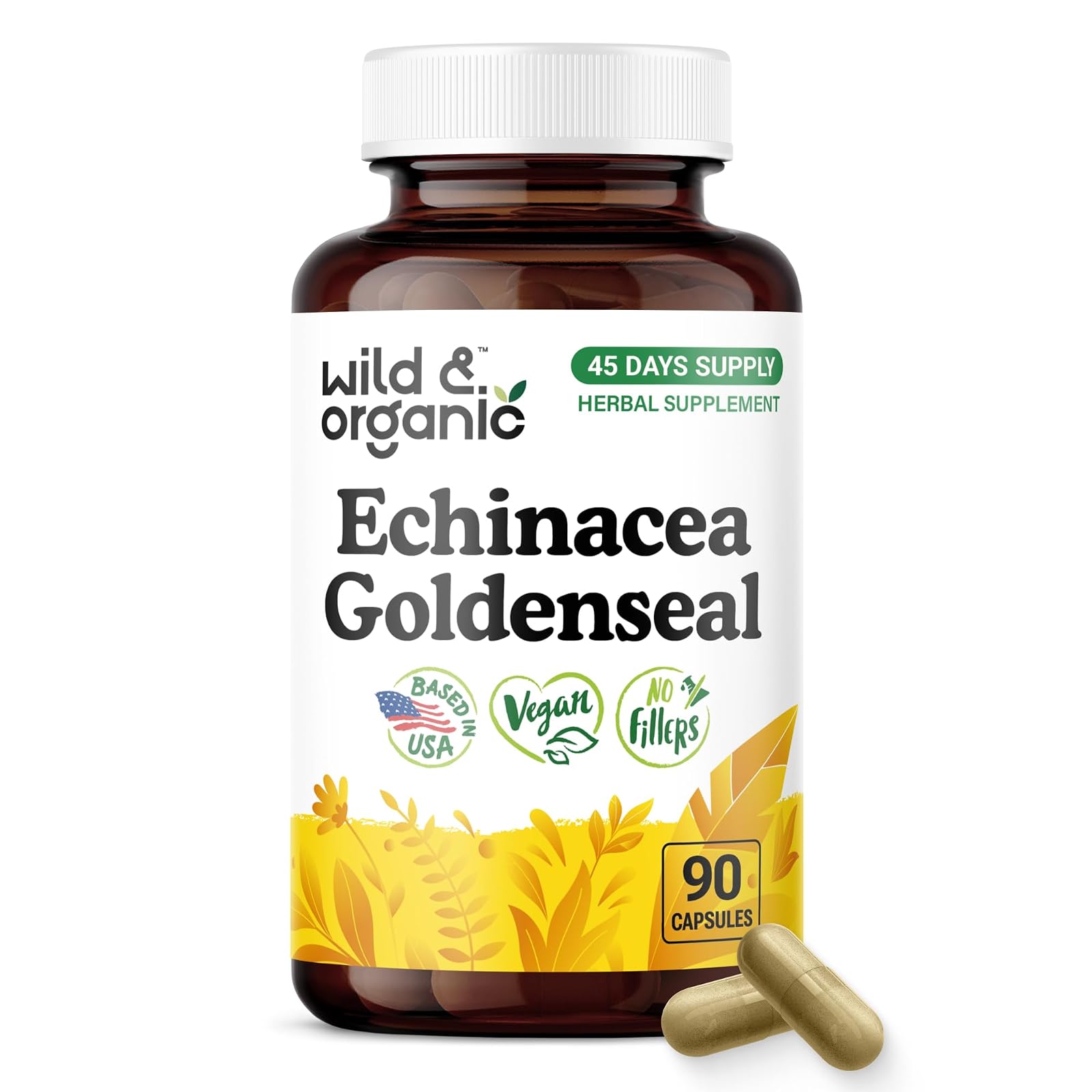wild organic echinacea goldenseal capsules