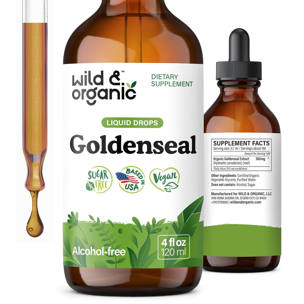 Wild & Organic Goldenseal tincture benefits