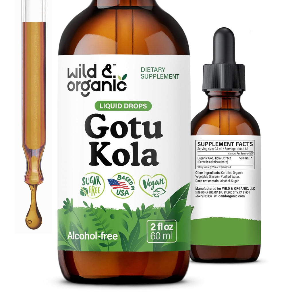 Wild & Organic Gotu Kola tincture benefits