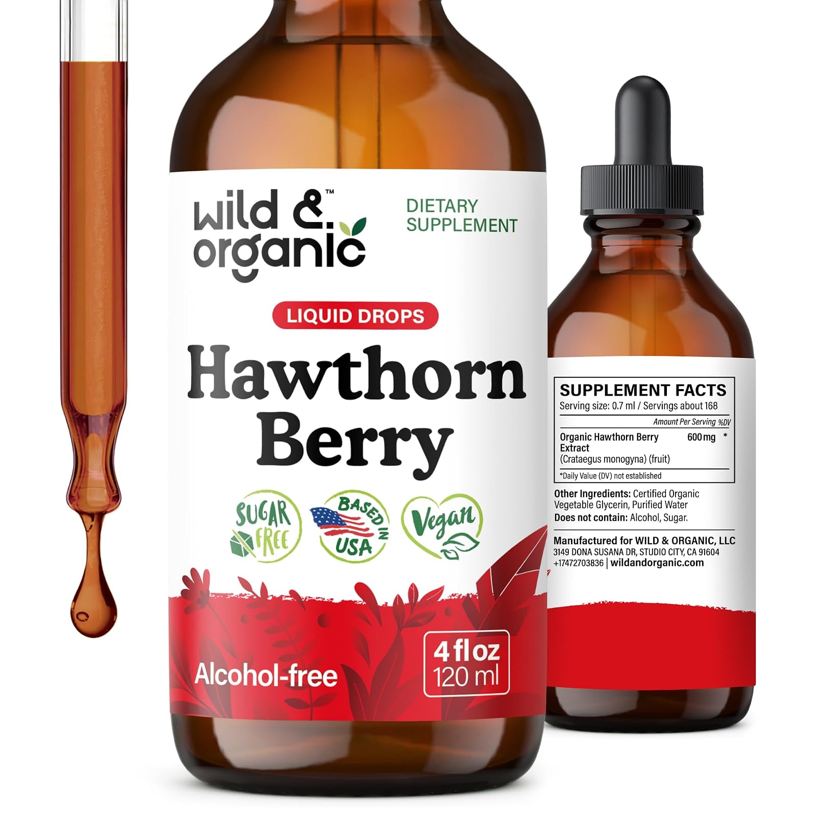 wild organic hawthorn berry tincture benefits