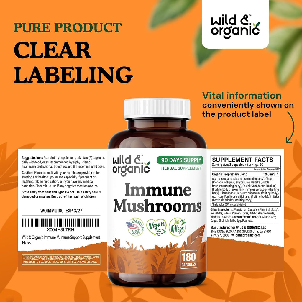 Wild & Organic health supplement capsules