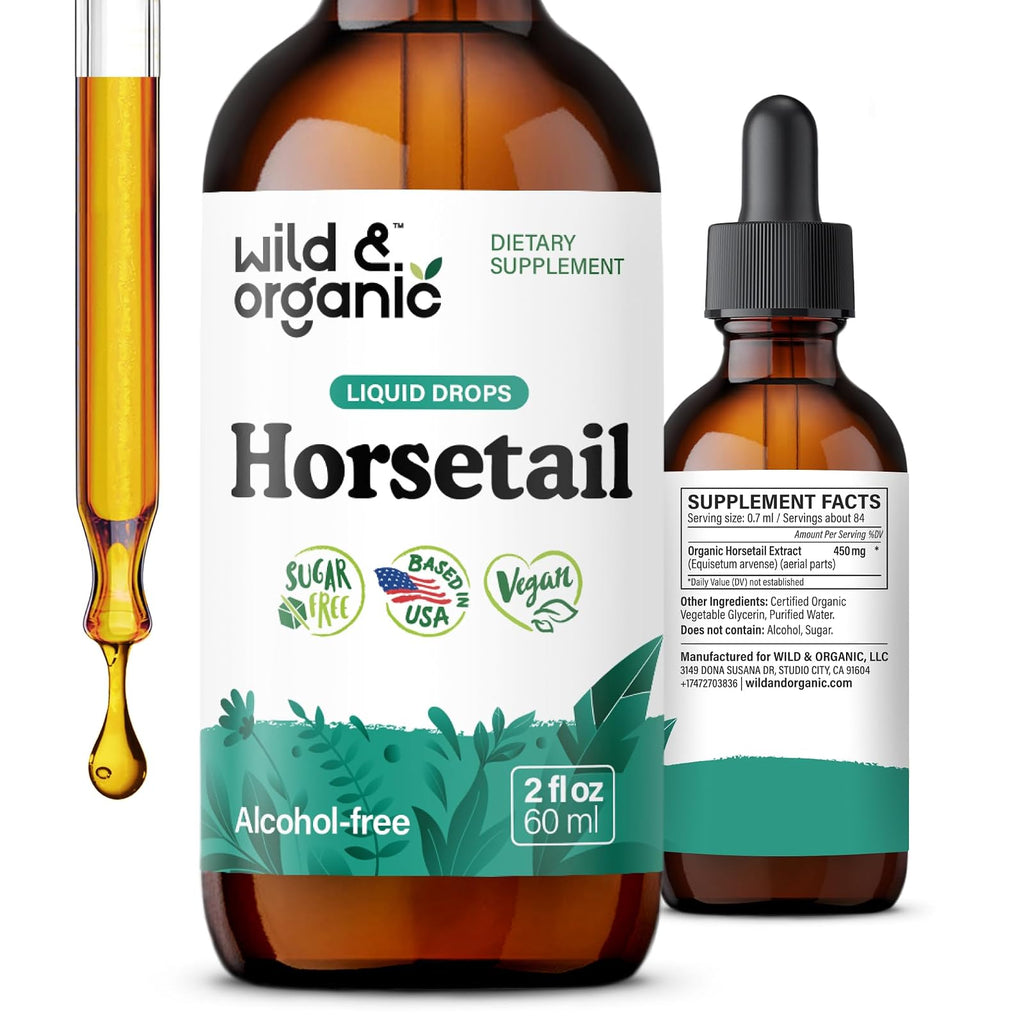 Wild & Organic horsetail extract for hair