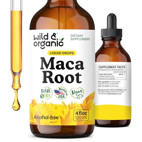 Wild & Organic maca root liquid drops