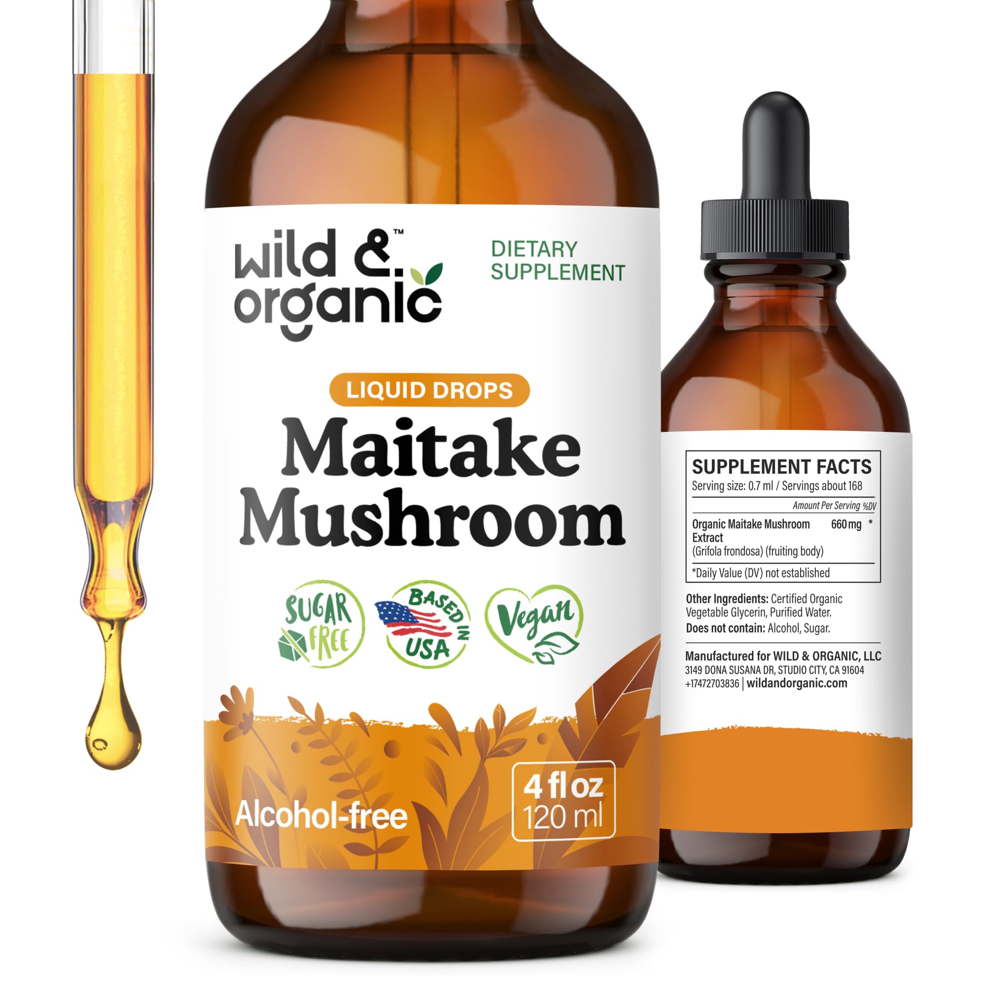 Wild & Organic Maitake mushroom tincture