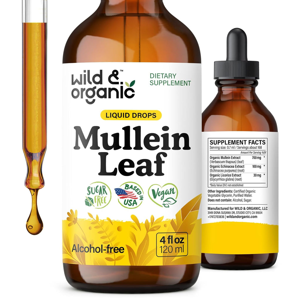 Wild & Organic Mullein Drops benefits
