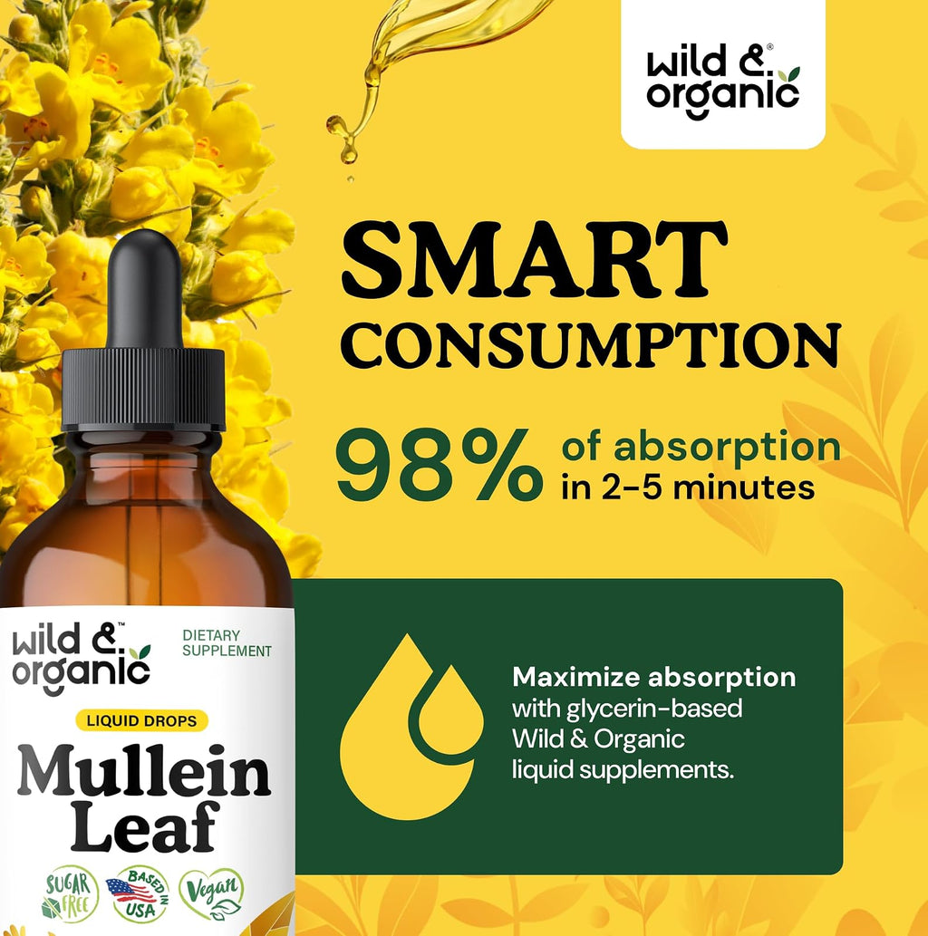 Wild & Organic Mullein Drops for allergies