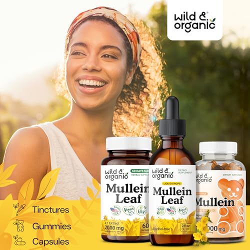 Wild & Organic Mullein Drops for everyday wellness