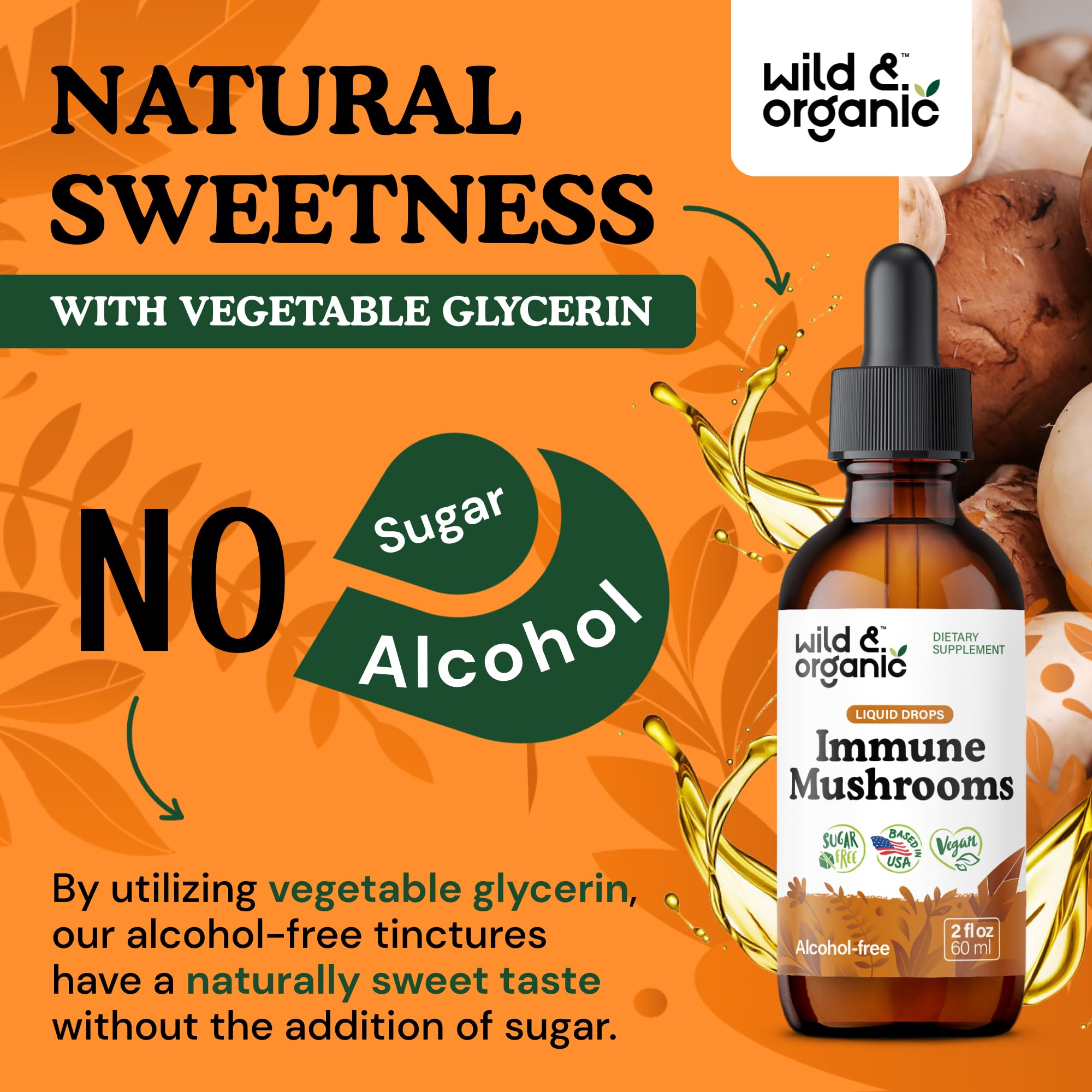 Wild & Organic mushrooms for immunity