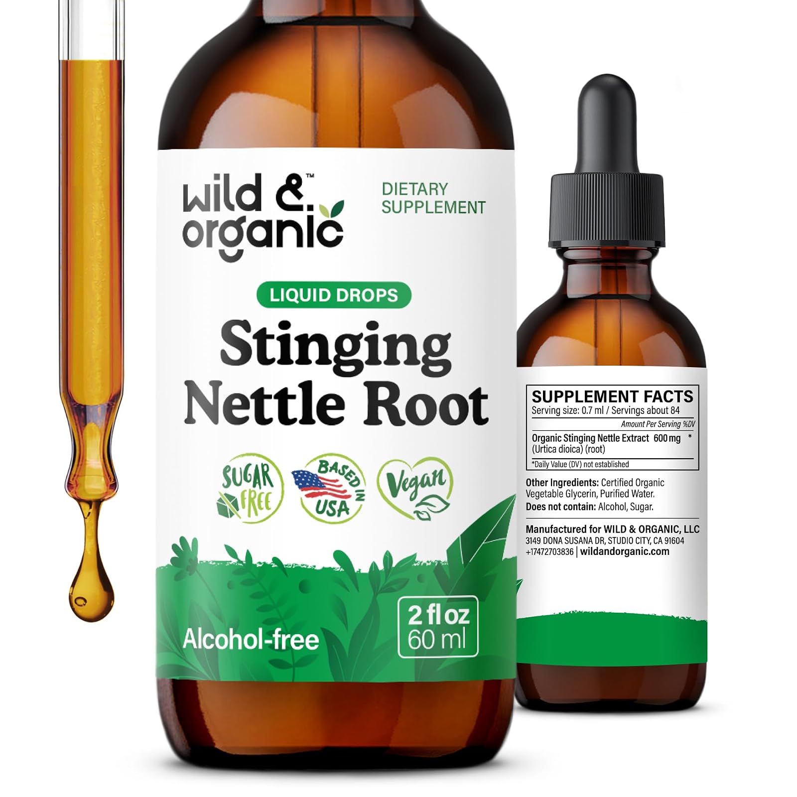 wild organic nettle root extract