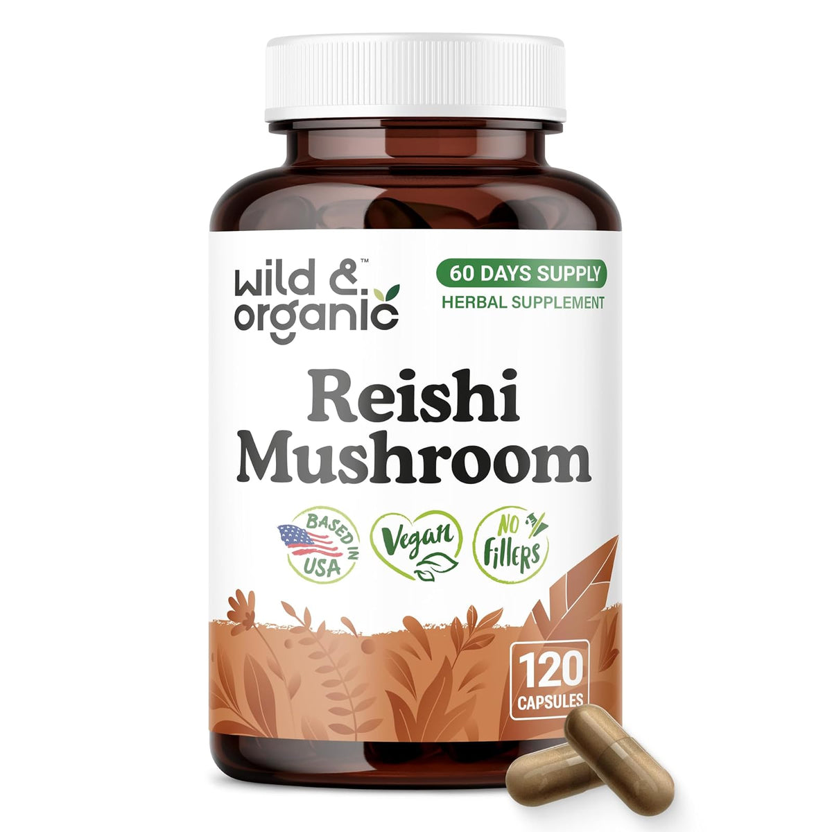 Wild & Organic Reishi mushroom capsules
