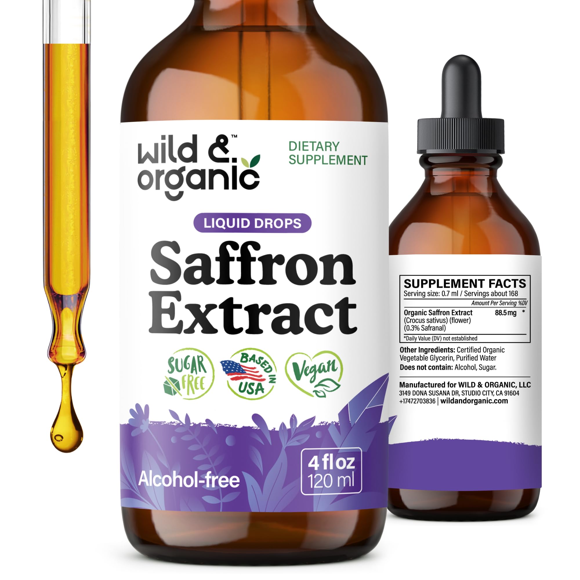 Wild & Organic saffron herbal supplements