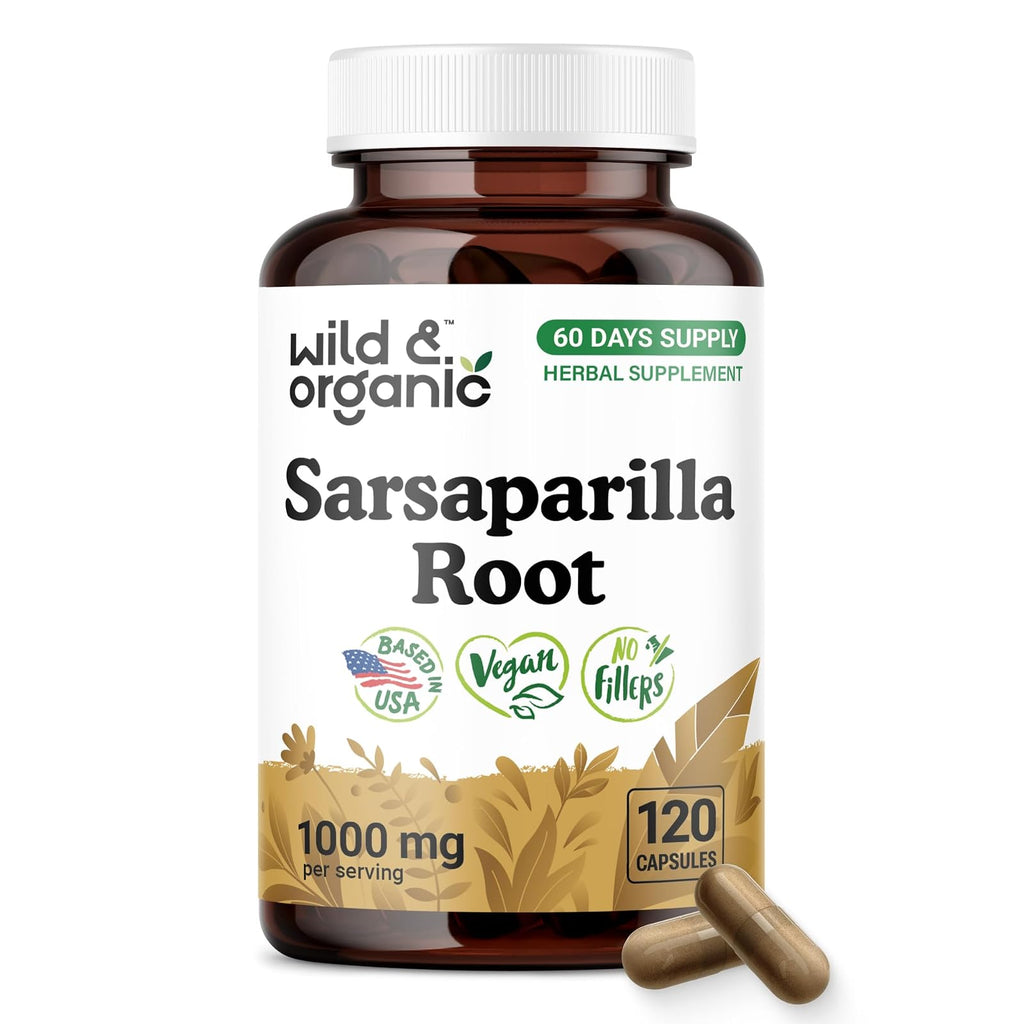 Wild & Organic sarsaparilla root capsules