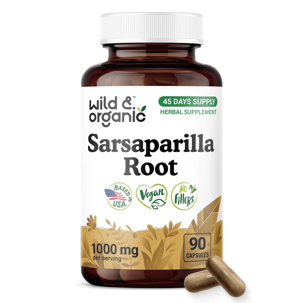 Wild & Organic sarsaparilla root capsules