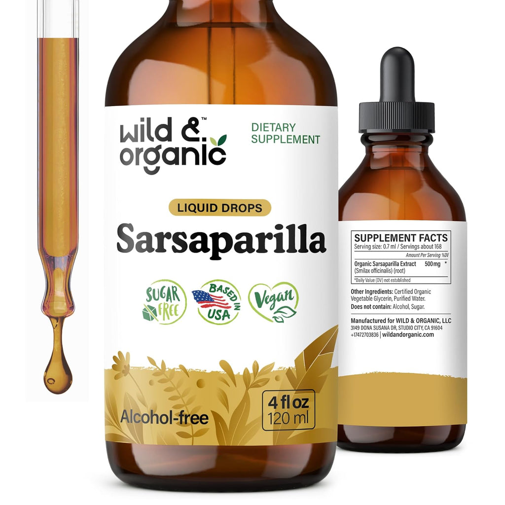 Wild & Organic sarsaparilla root tincture benefits