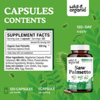 Wild & Organic saw palmetto supplement