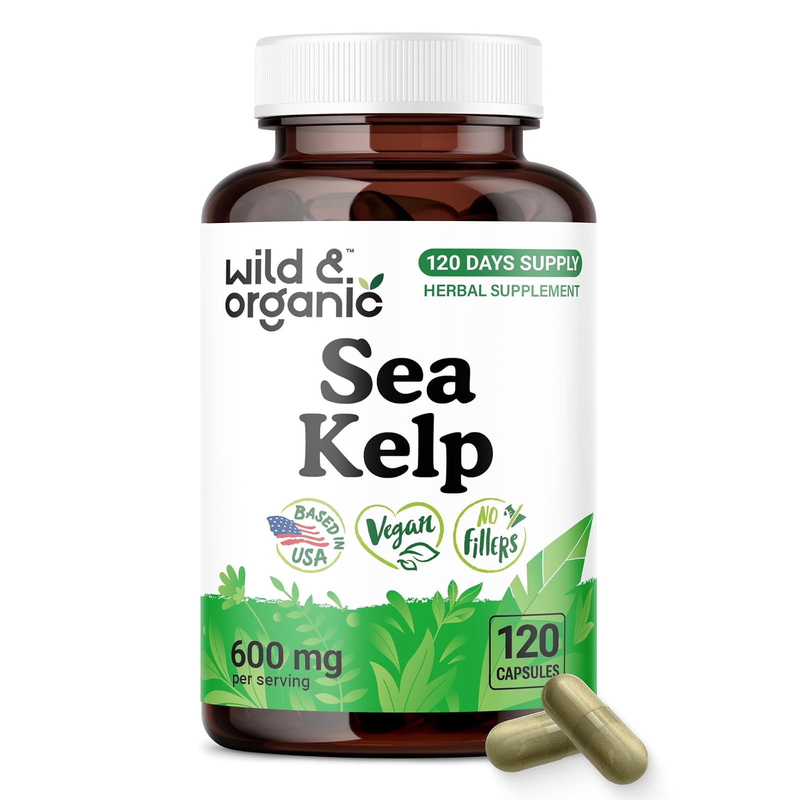 wild organic sea kelp capsules