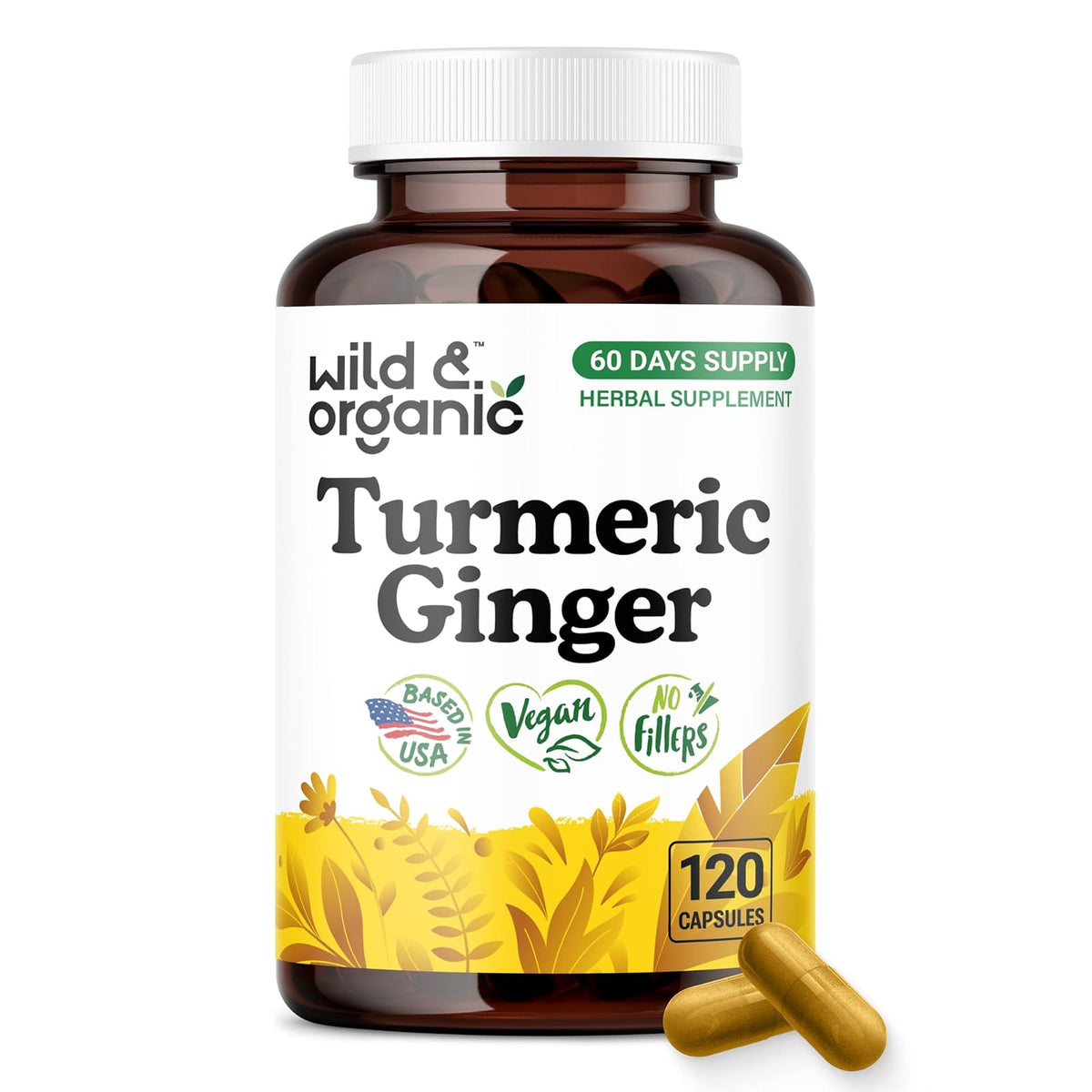 wild organic turmeric ginger capsules