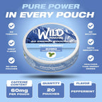 Wild Pouches peppermint flavour caffeine