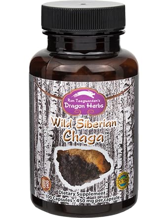 Wild Siberian chaga mushroom capsules