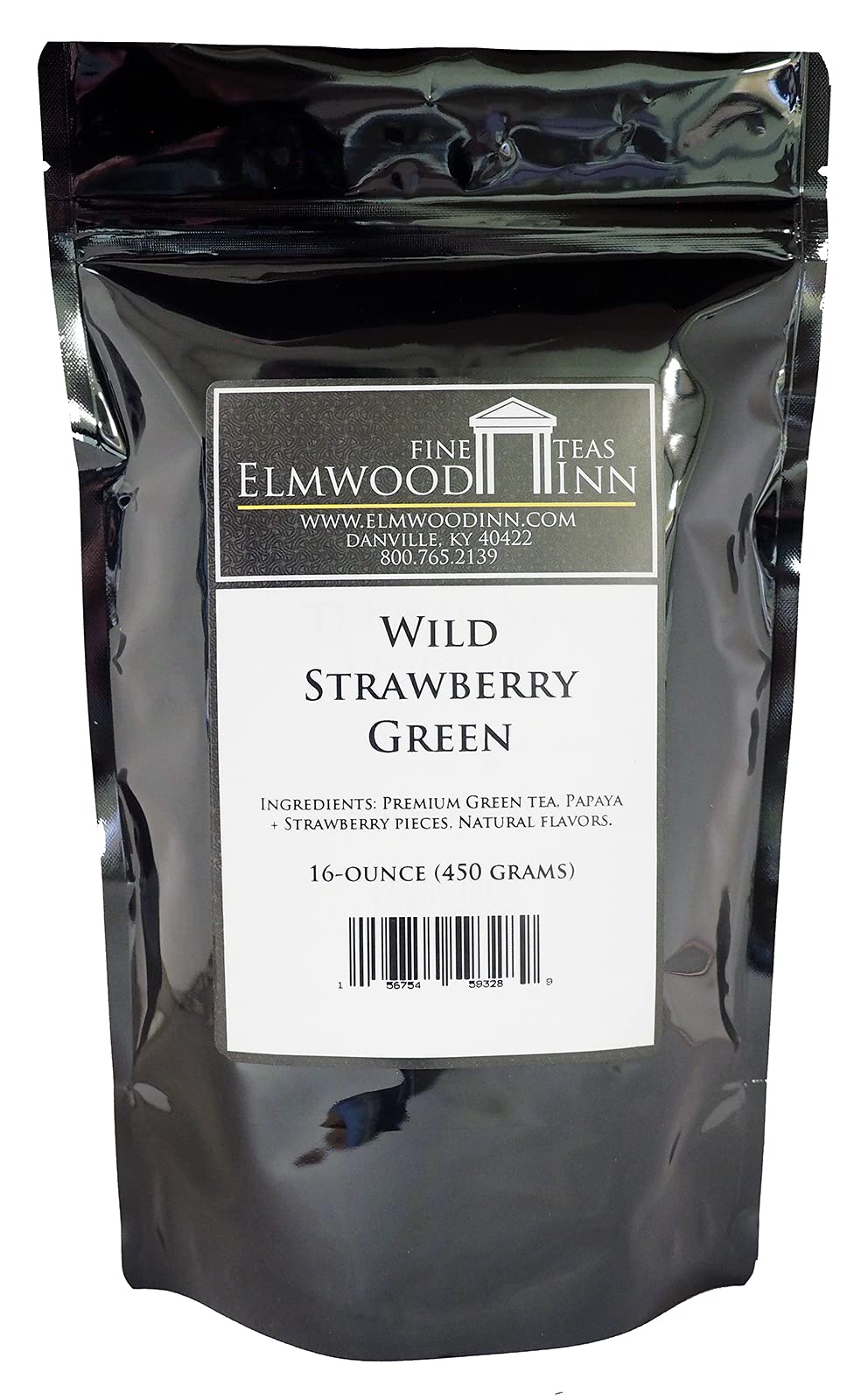 wild strawberry green tea pouch