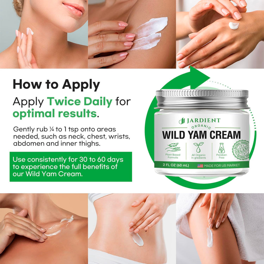 Wild Yam cream for skin hydration