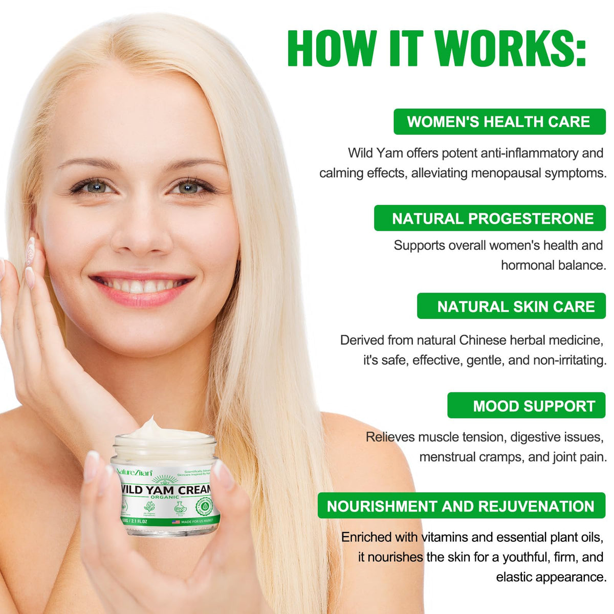 Wild Yam Cream for women's health support
