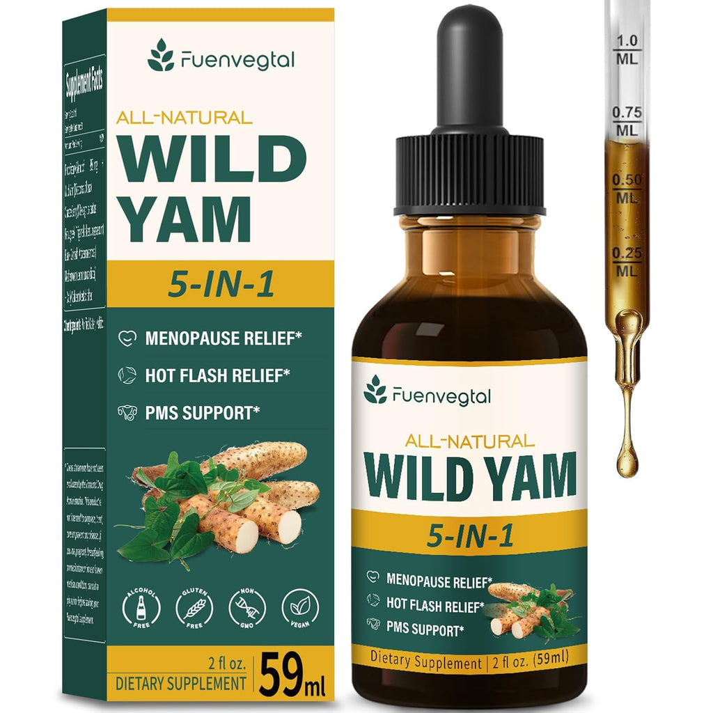 wild yam root drops menopause relief