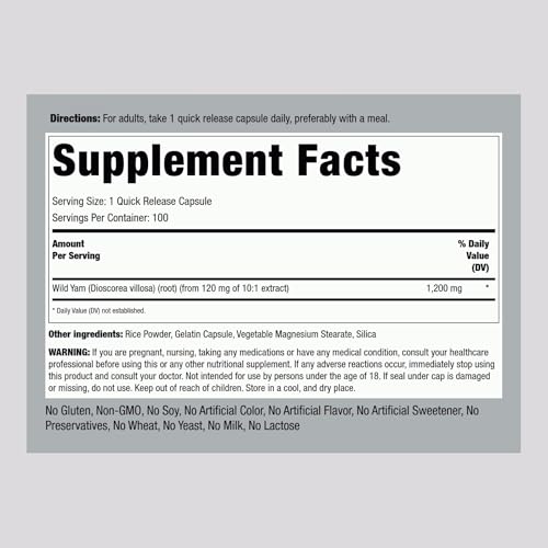 Wild yam root for hormonal balance