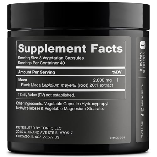 wildcrafted black maca root extract