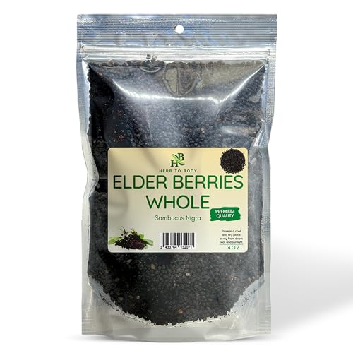 wildcrafted elderberry for syrup making