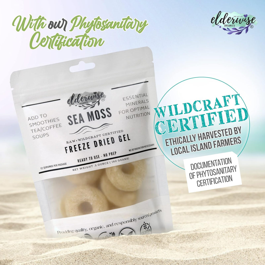 Wildcrafted freeze dried sea moss