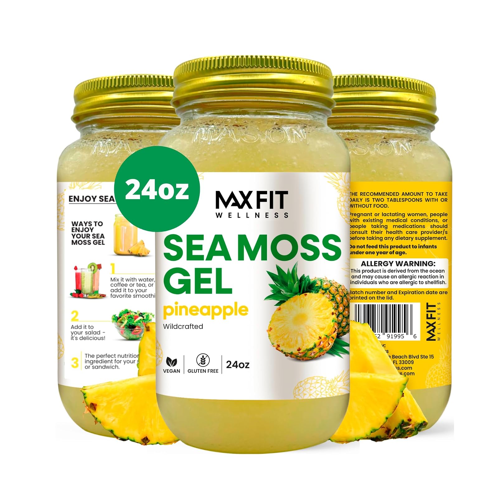 Wildcrafted Gold Sea Moss Gel benefits