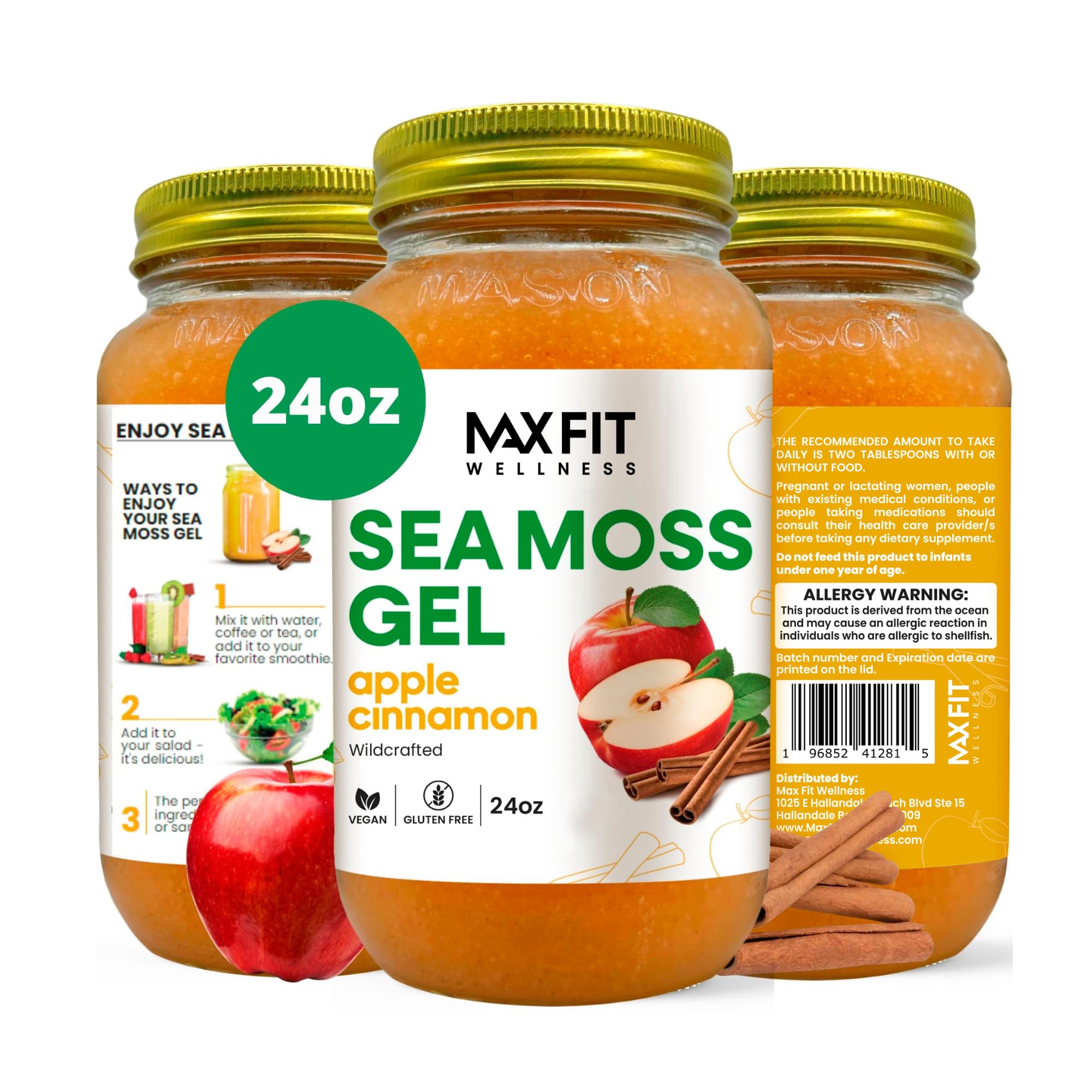 Wildcrafted Gold Sea Moss Gel benefits