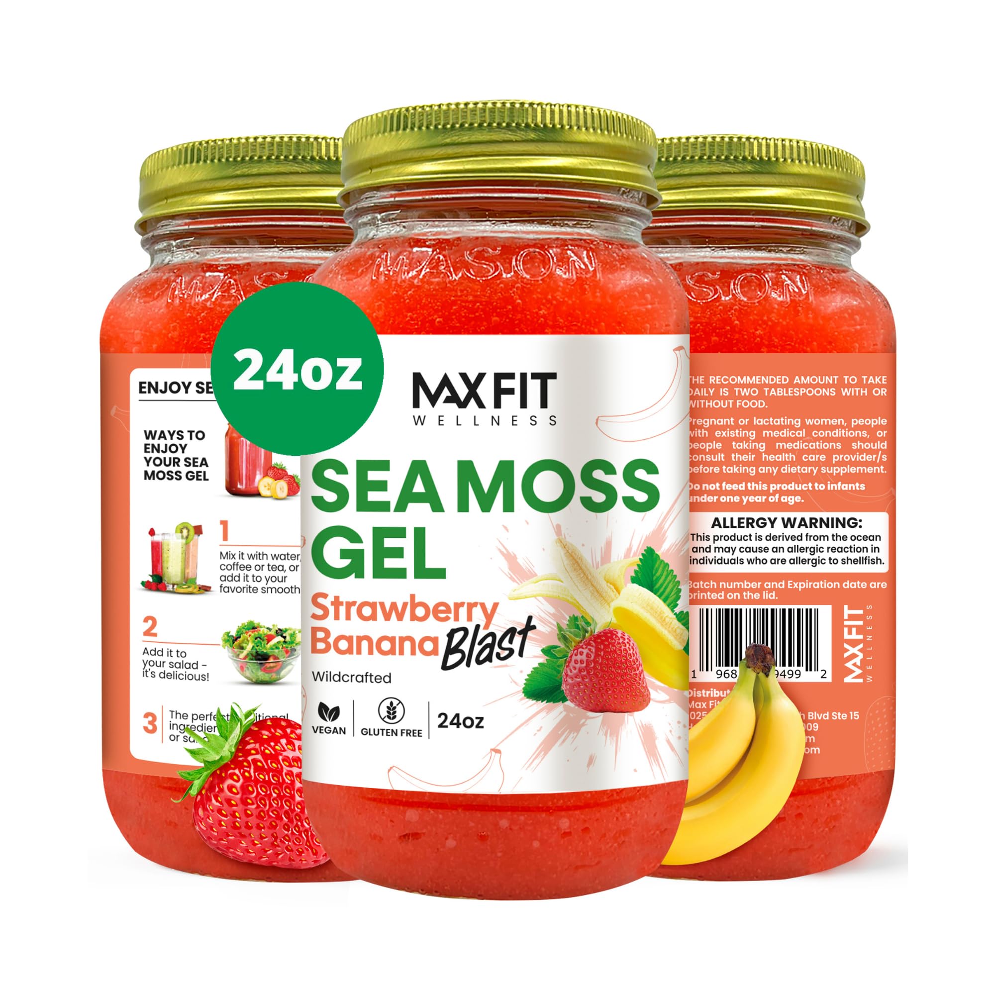 Wildcrafted gold sea moss gel benefits