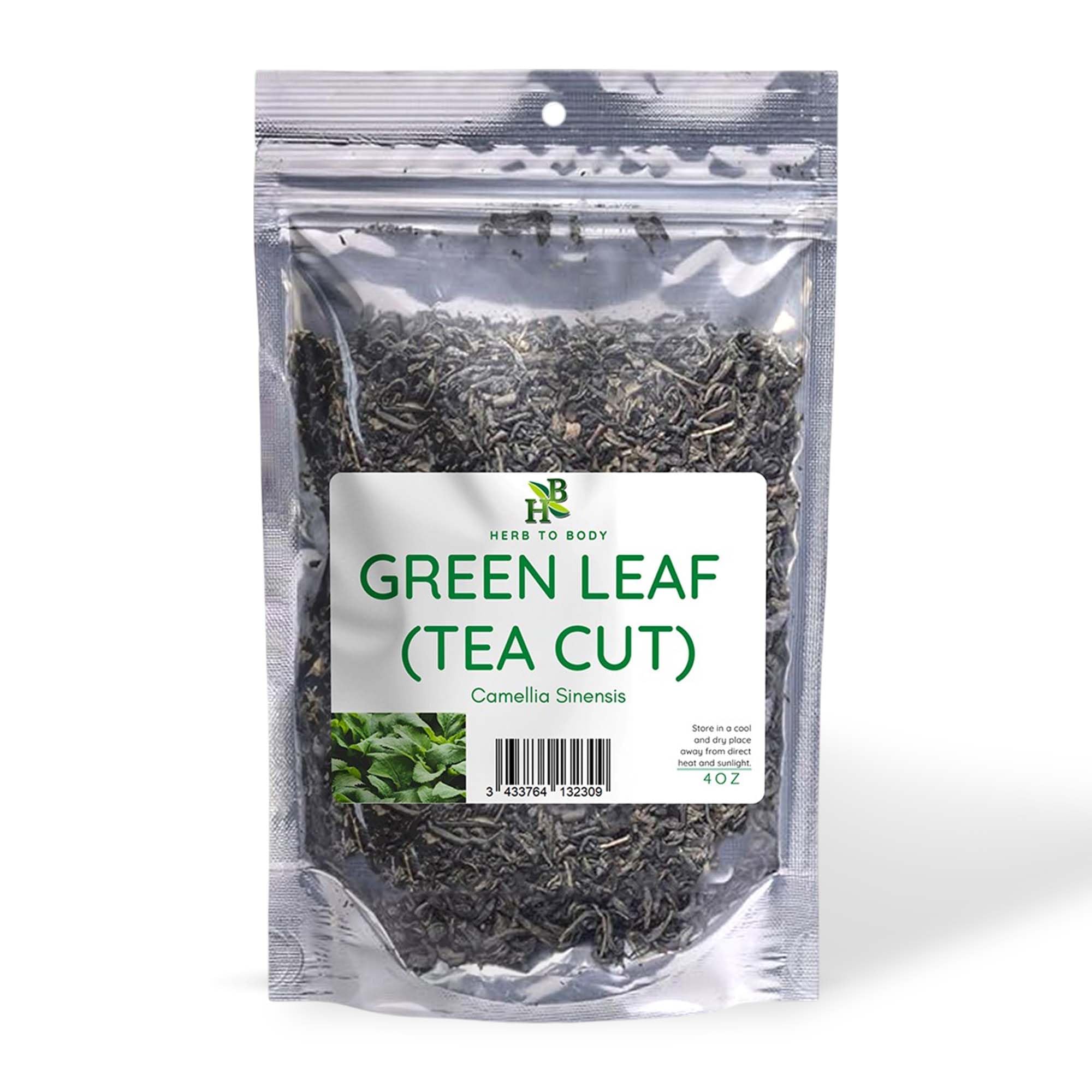 wildcrafted green tea leaves
