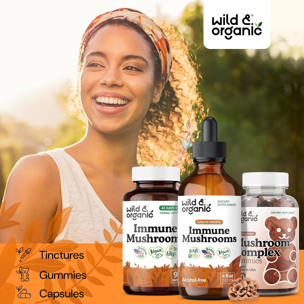 wildcrafted mushroom tincture for vitality