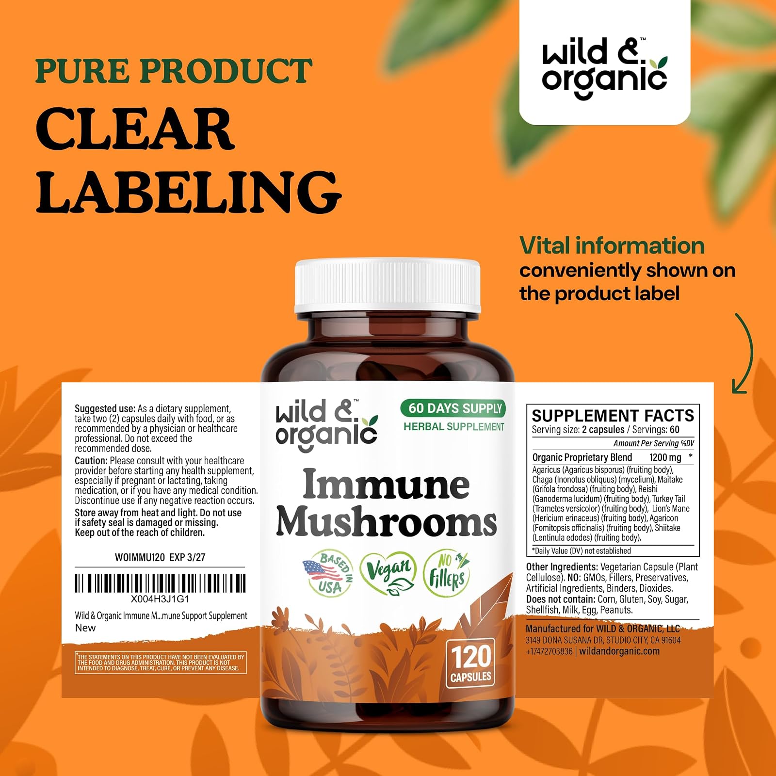 wildcrafted mushrooms for better immunity