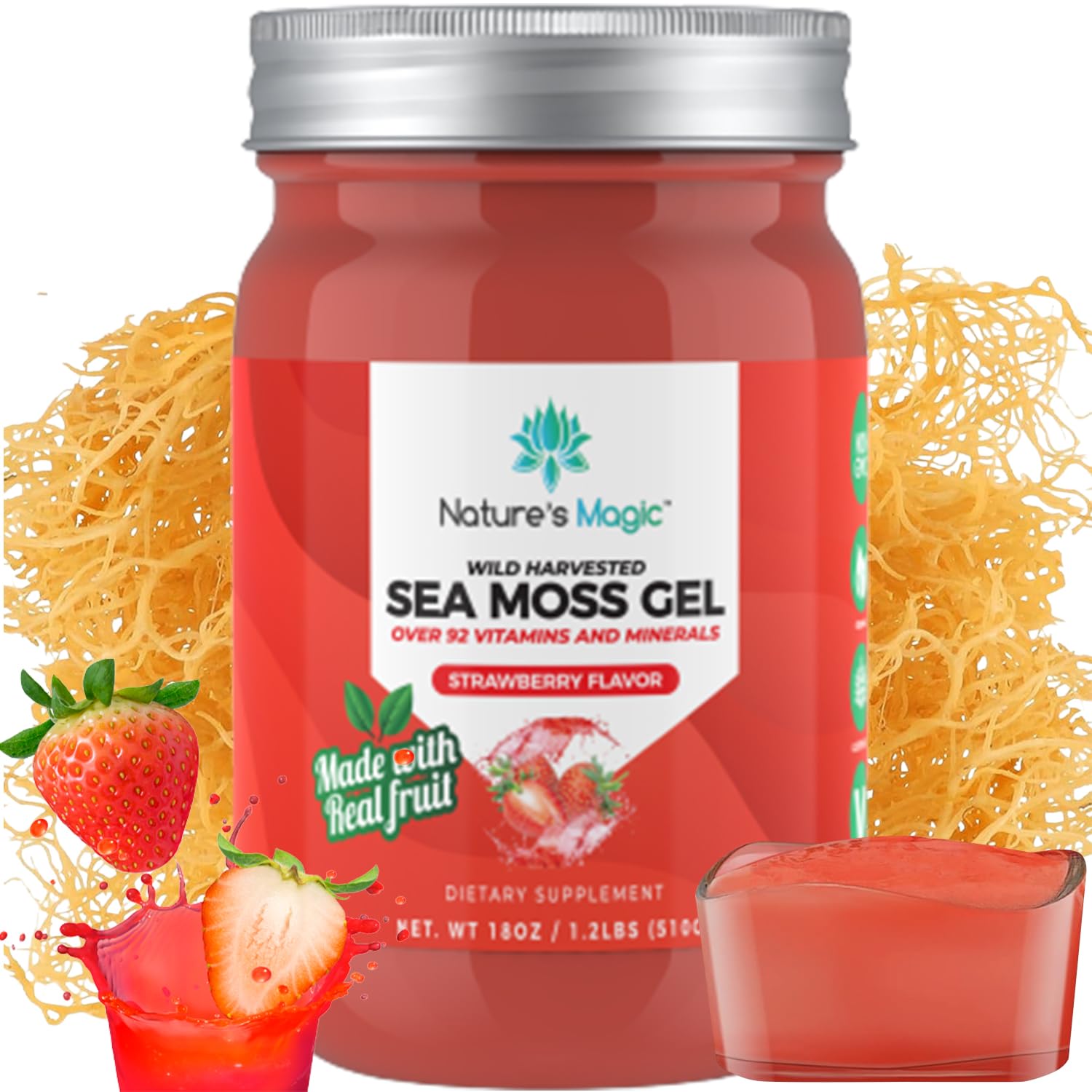 wildcrafted organic sea moss gel