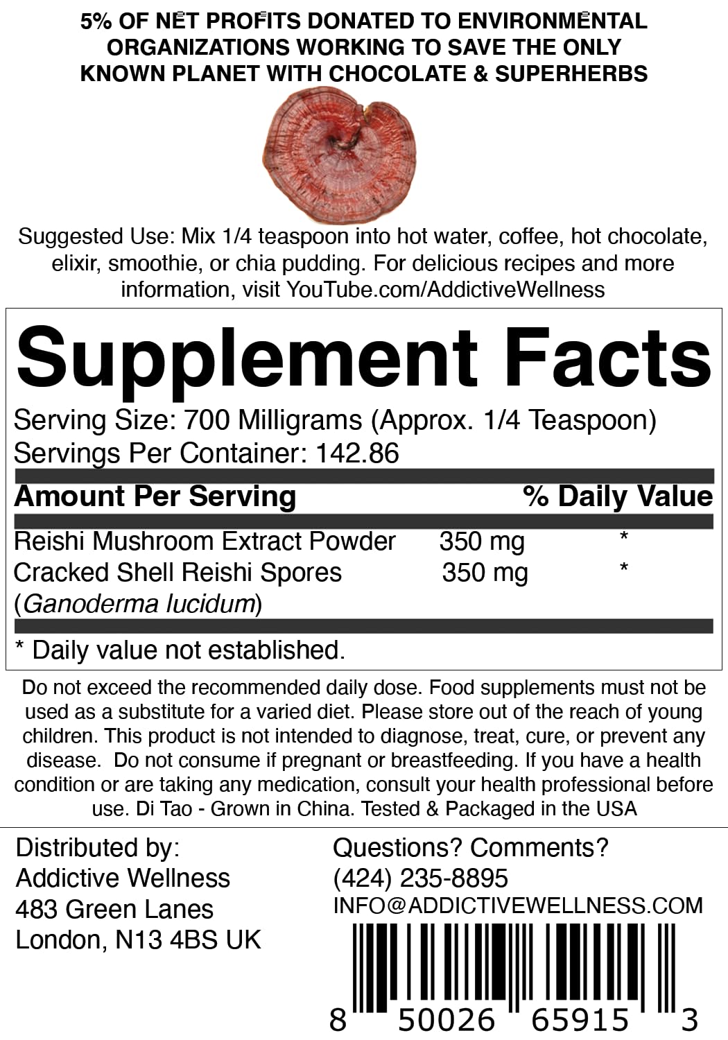 wildcrafted reishi mushroom extract