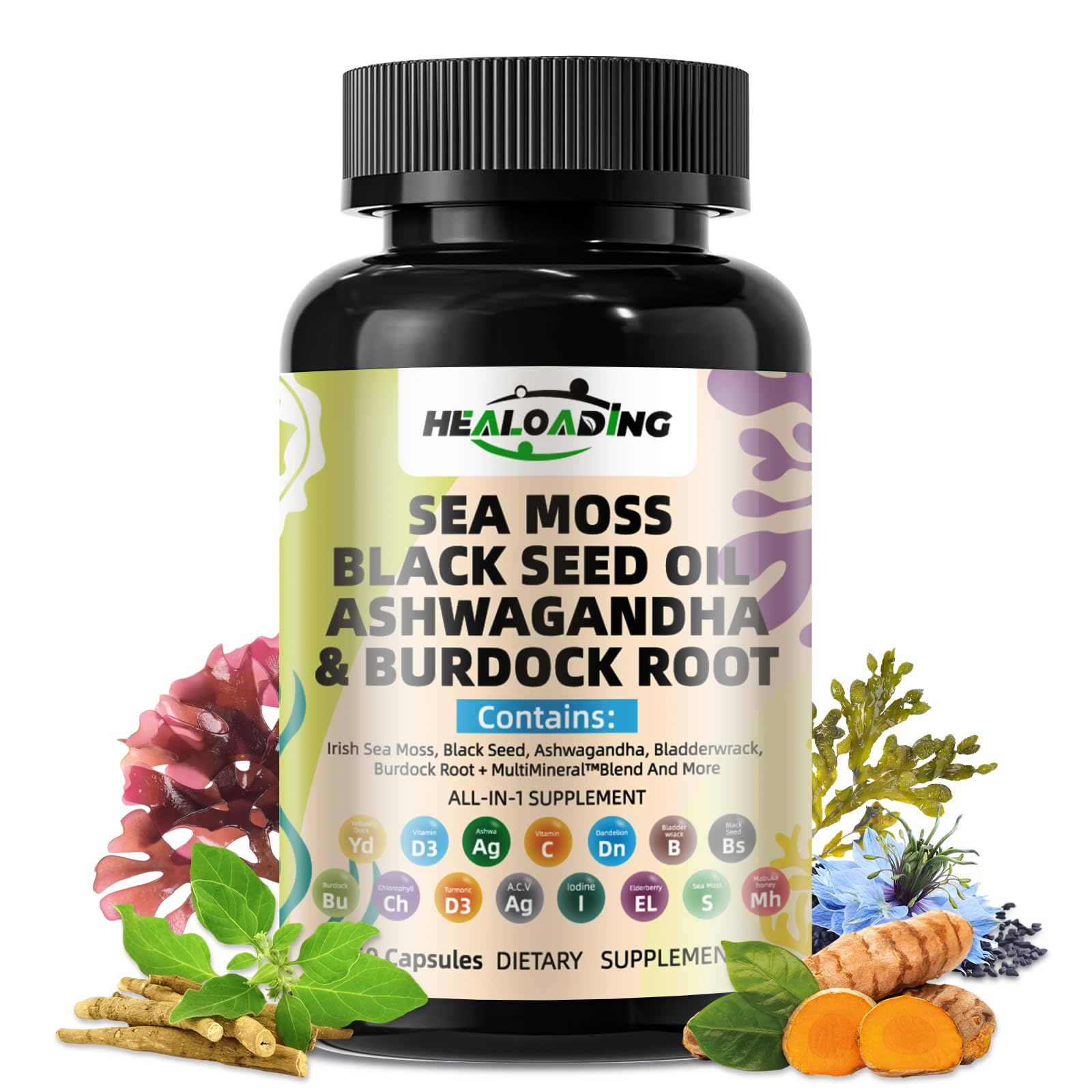 wildcrafted sea moss capsules for health
