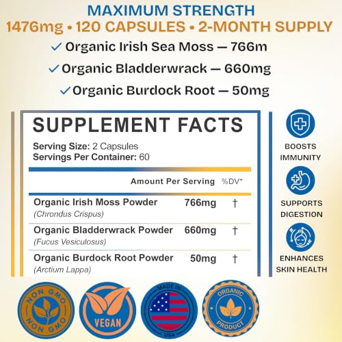 Wildcrafted sea moss for vitality