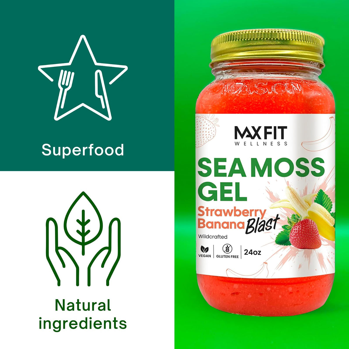 wildcrafted sea moss gel 24 oz