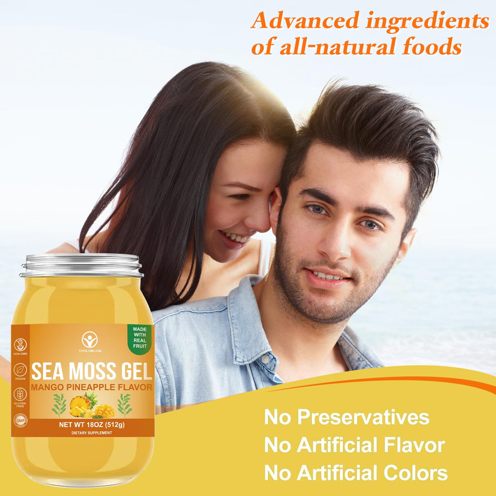 Wildcrafted sea moss gel for everyday health
