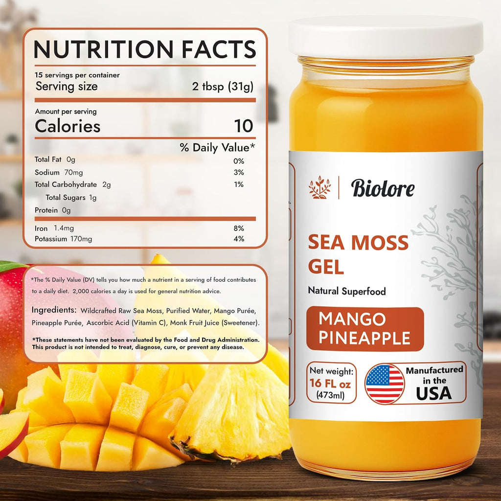 wildcrafted sea moss gel for smoothies