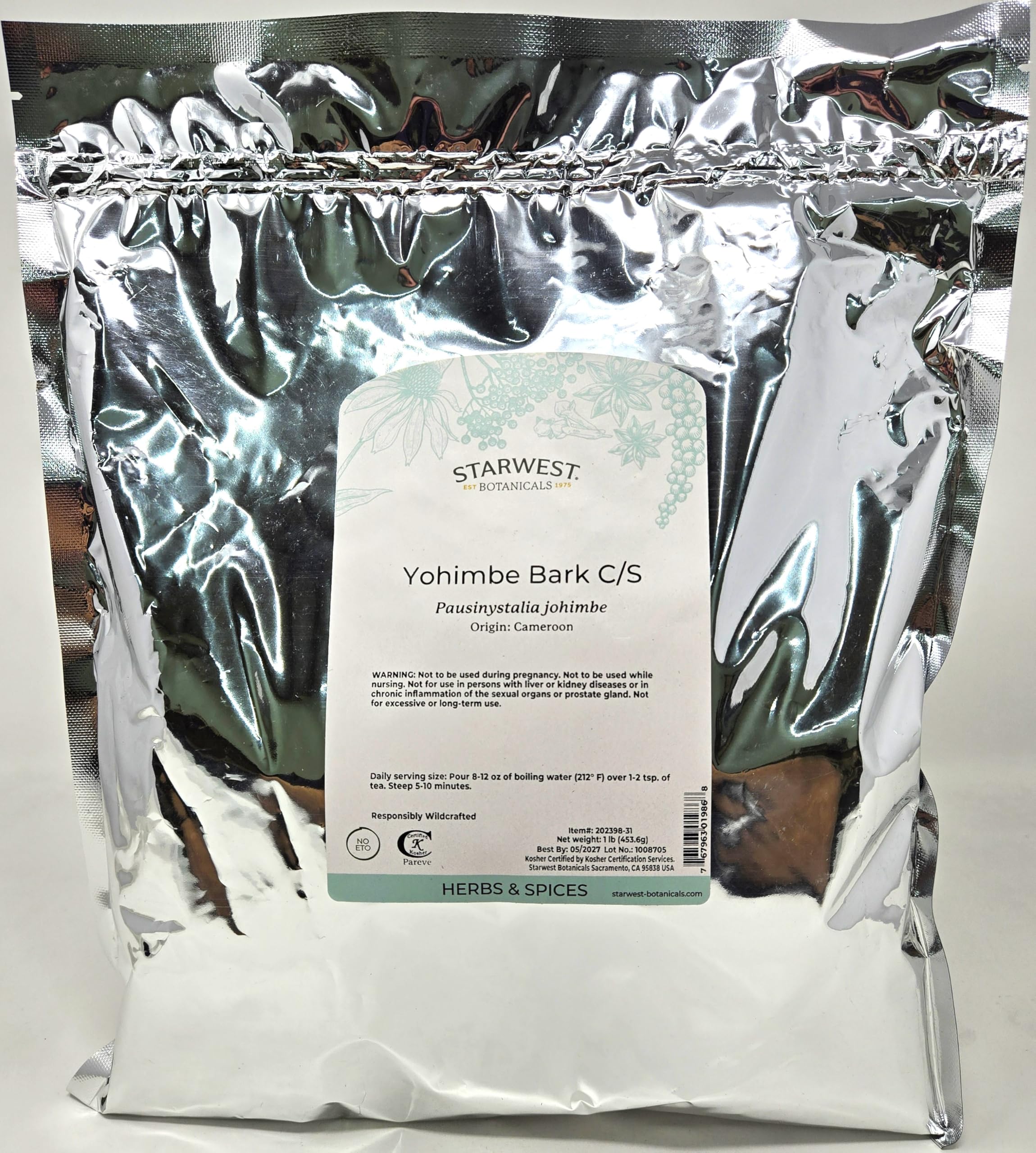 wildcrafted yohimbe bark supplement